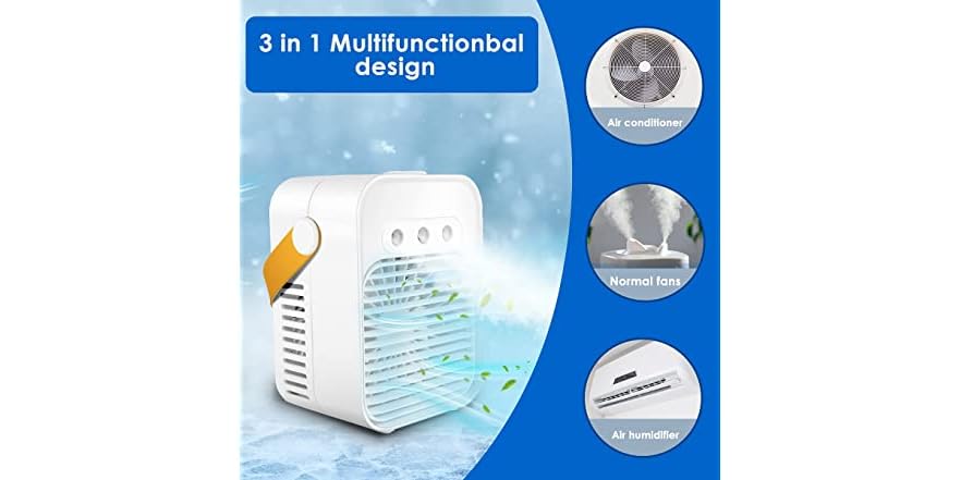 Mini Air Conditioner Desk Fan