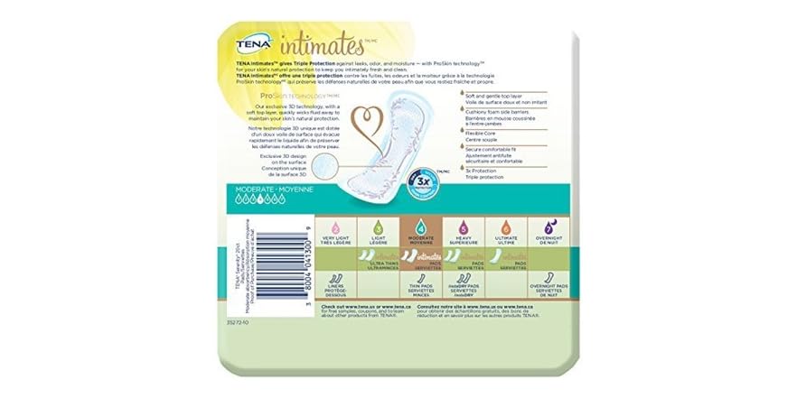 TENA Moderate Absorbency 20 ct 4 Pack