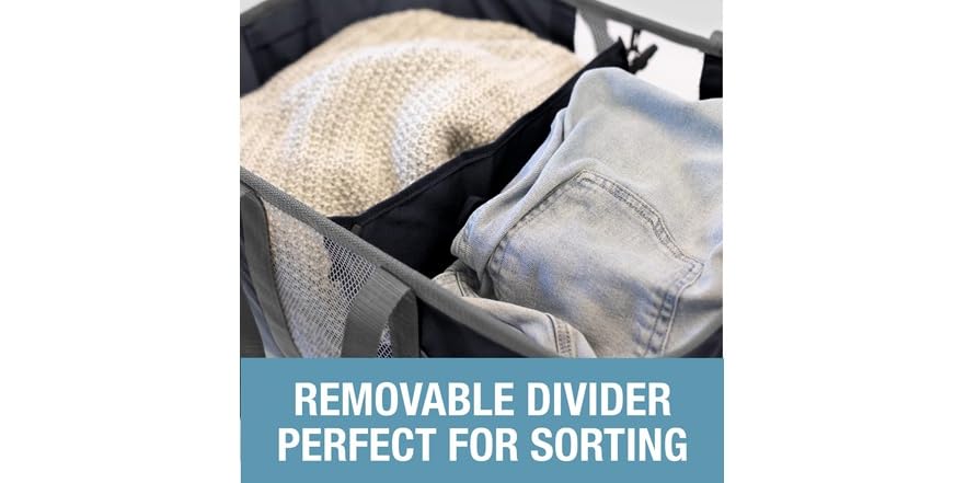 CleverMade 2pk Collapsible Laundry Basket (Open Box)