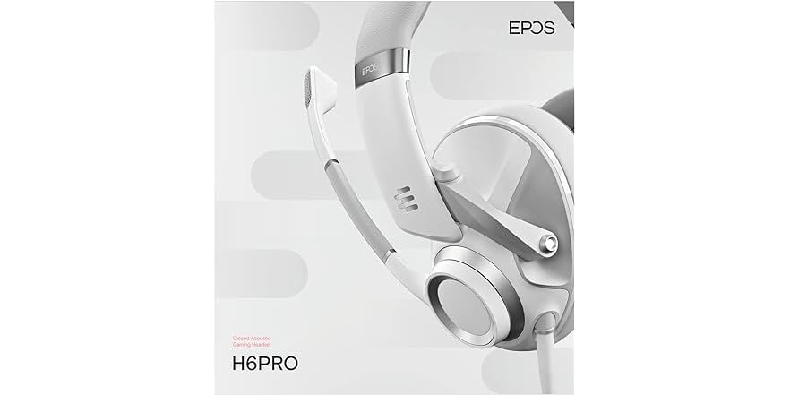 EPOS Gaming H6Pro Closed Acoustic Wired Gaming Headset with Mic