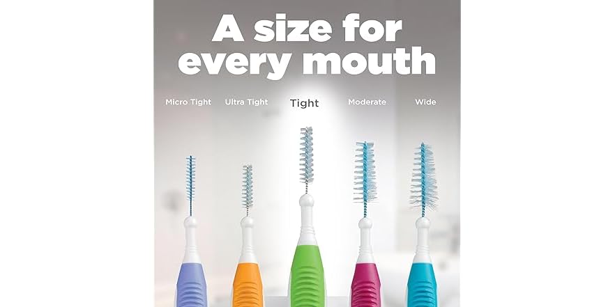 (6-Pack) GUM Proxabrush Go-Betweens - Tight - Interdental Brushes