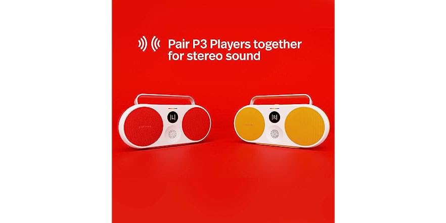 Polaroid P3 Music Player - Retro/Futuristic Wireless Boombox