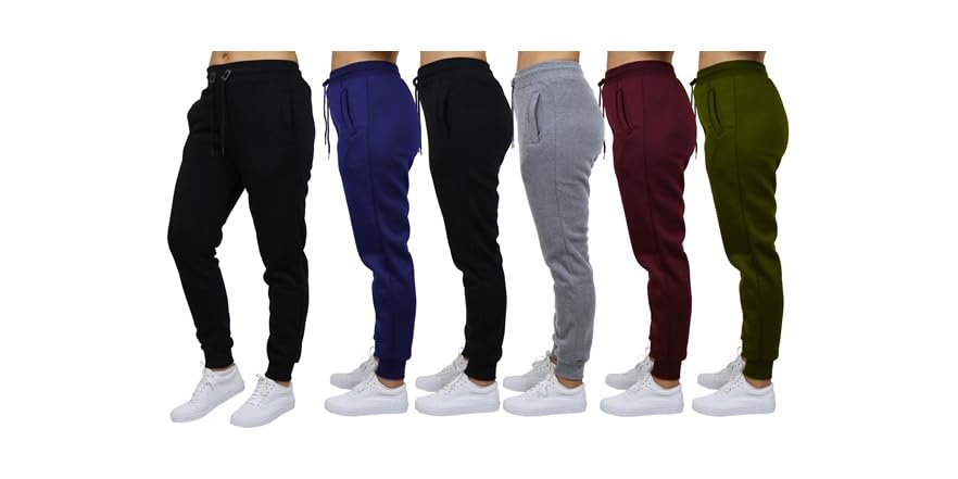 Women's 3PK Loose Fit Fleece Joggers