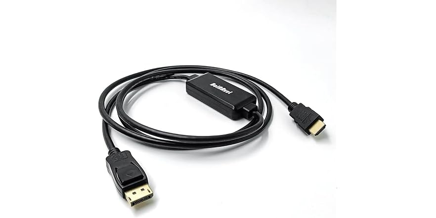 4K HDMI to Displayport Cable 6FT 2 Pack
