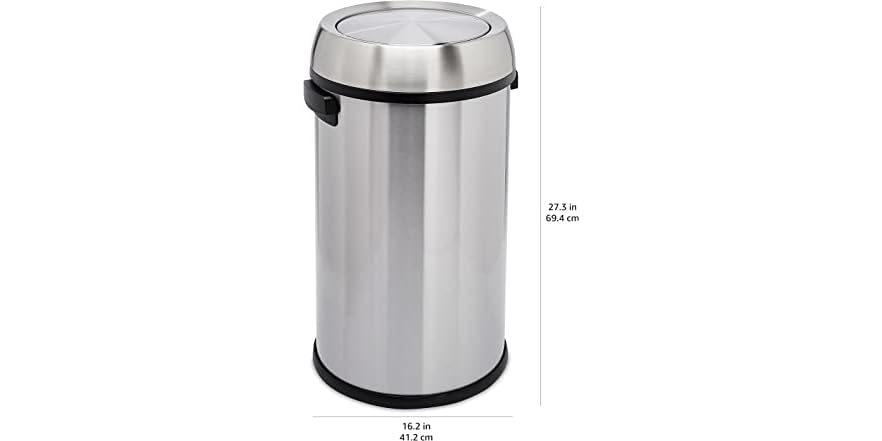 Amazon Basics Stainless Steel Trash Can