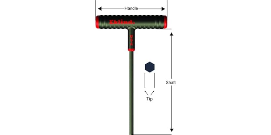 EKLIND Power-T Handle Hex Key allen 11 pc set