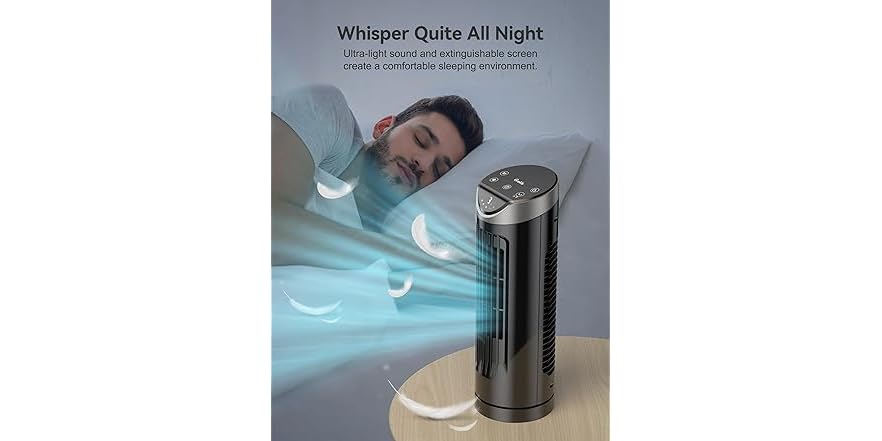 Grelife 13 Inch Tower Fan