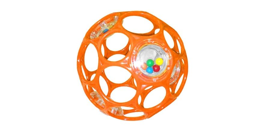 Oball 4-inch Rattle (Colors May Vary)