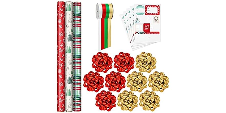 Rustic Christmas Wrapping Paper Set