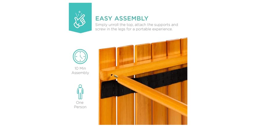 SONICGRACE All Purpose Foldable Wooden Table