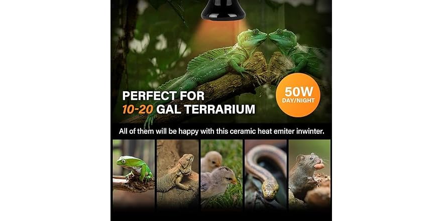 Simple Deluxe Mini Heat Lamp Bulb 50W