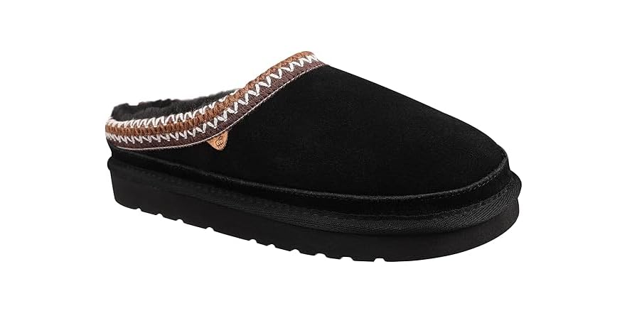 Lamo Women's Jules Clog Cozy Stylish Slipper Black Multi 10M US