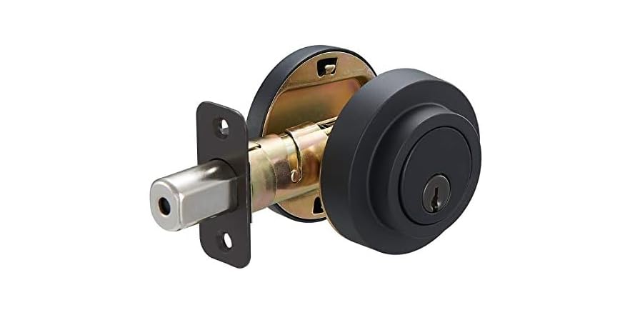 Amazon Basics Contemporary Deadbolt Key Lock - 6pk