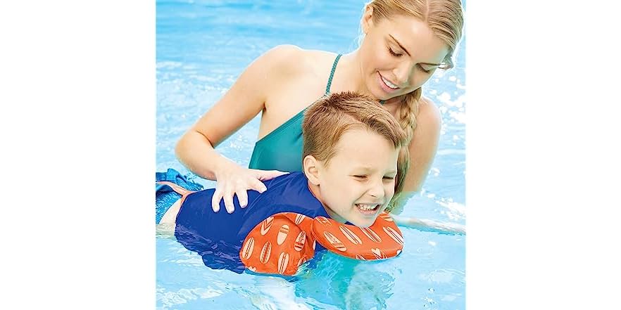 SwimSchool Kids Swim Vest W/ Chin Up