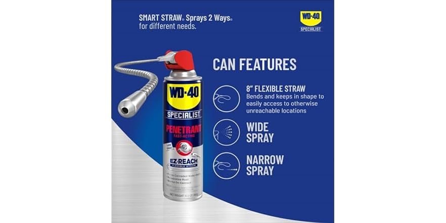 WD-40 Original Formula with 8-inch EZ-Re