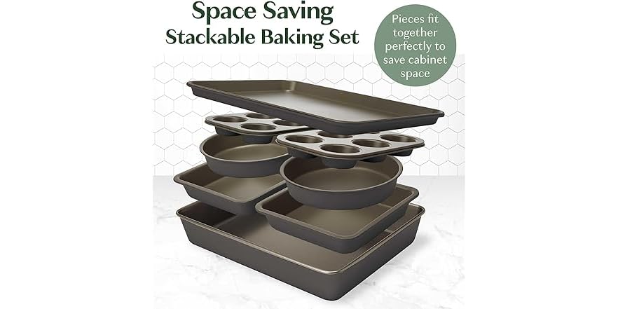 Goodful 8pc Bakeware Set Graphite