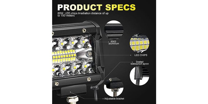 LED Light Bar TURBO SII 50 Inch 684W Cur