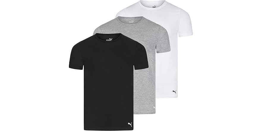 PUMA Men's Athletic Crew Neck T-Shirts
