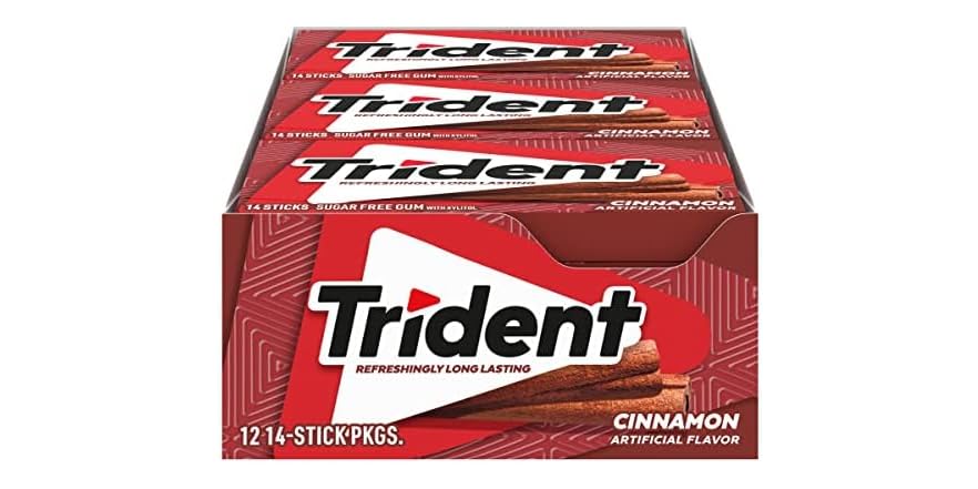 (15-Pack) Trident Cinnamon Sugar-Free Chewing Gum