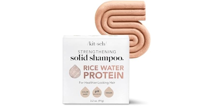 Kitsch Rice Water Shampoo Bar | Vegan & All Natural