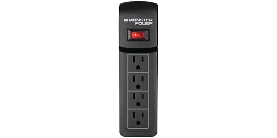 Monster 4-Outlet Essentials Surge Protector
