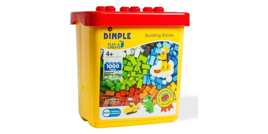 Dimple 1000-Piece Brick Building Block Set