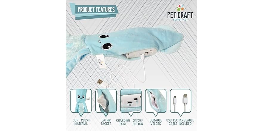 Pet Craft Supply Flipper Flopper Fish