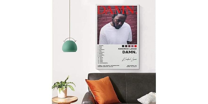 Kendrick Lamar Damn Album Poster 16"x24"