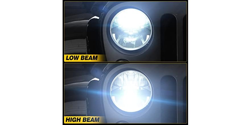 SUP-LIGHT 7 Inch Round LED Headlight