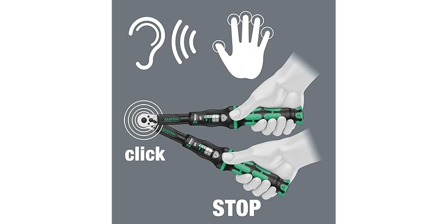 Wera Click-Torque A5 Torque Wrench Drive 2 5-25 Nm