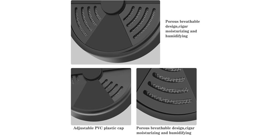 2 Pack Round Adjustable Cigar Humidifier