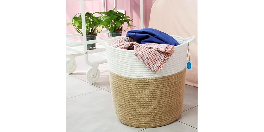 Casaphoria Natural Woven Cotton Rope Sto