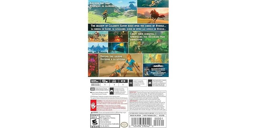 The Legend of Zelda: Breath of the Wild - Nintendo Switch