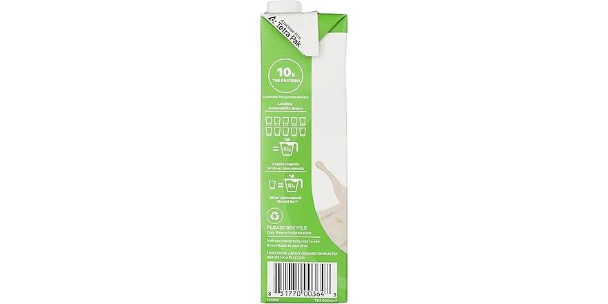 Orgain Almond Milk Unsweetened, 32oz
