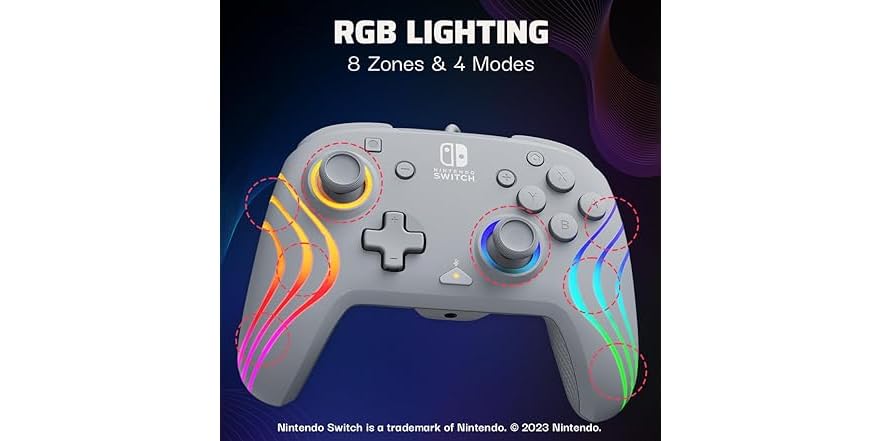 PDP Afterglow Wave Wired LED Controller for Nintendo Switch