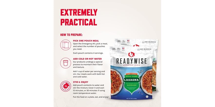ReadyWise 2 Day Ready to Go Meal Kit