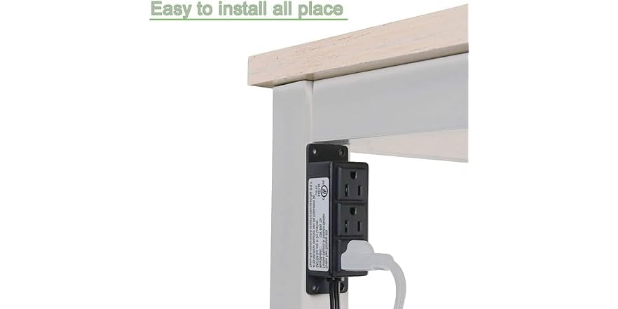 3 AC Outlet Surface Mounted Power Strip