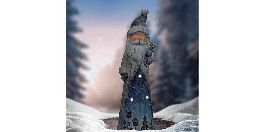 Rustic Father Winter Christmas Decoration Figurine