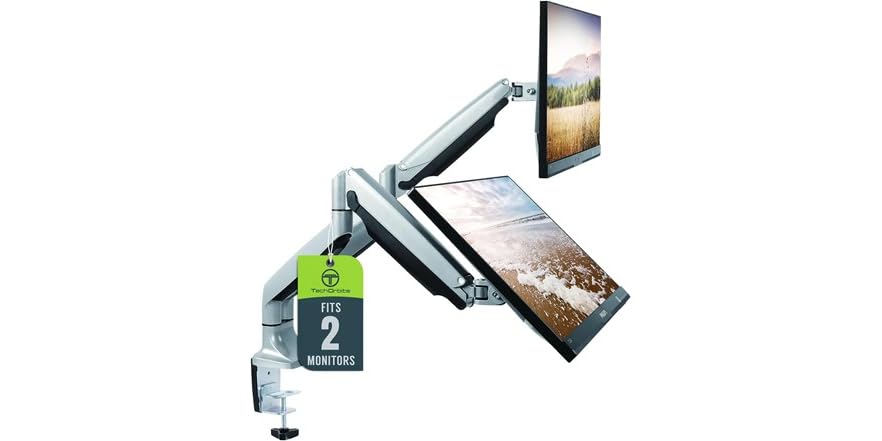 TechOrbits Universal Desk Mount for Dual Monitor