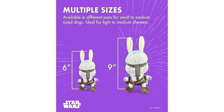 STAR WARS 6" Mandalorian Bunny Pet Toy