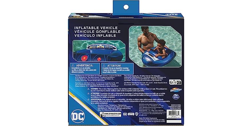 Swimways DC Batman Batmobile Inflatable