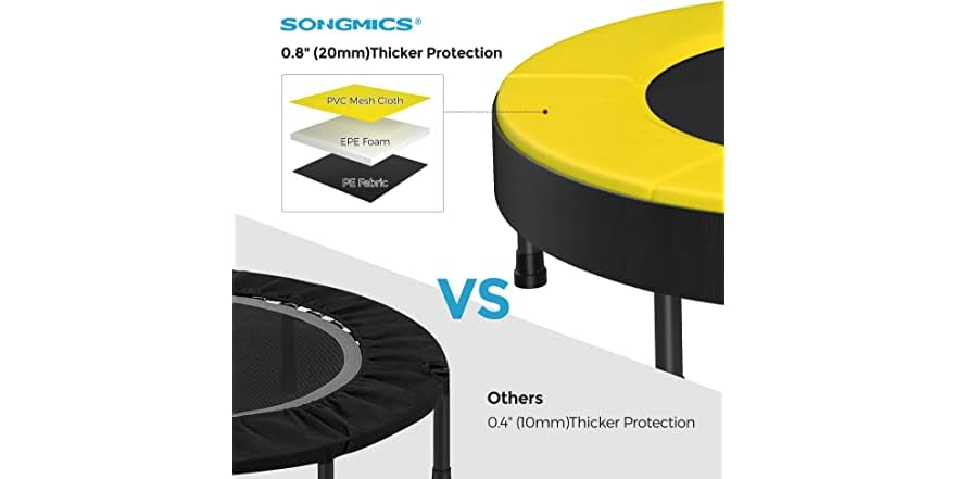 SONGMICS Trampoline for Kids