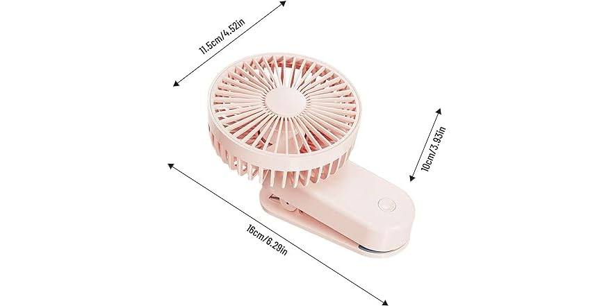 Portable Mini Clip on Rechargeable Fan