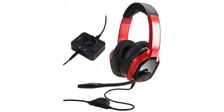 Amazon Basics Gaming Headset with Desktop Mixer