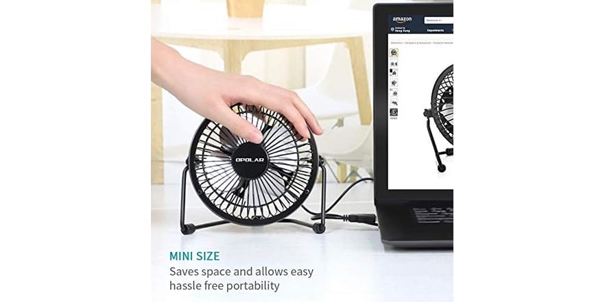 OPOLAR Mini USB Desk Fan