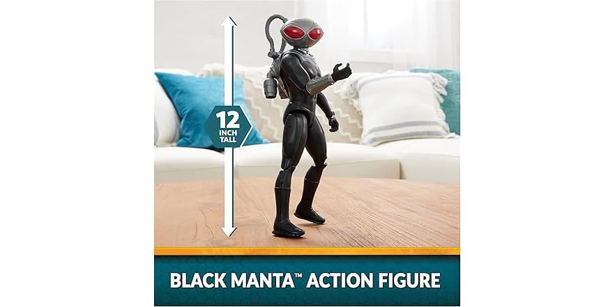 12-inch Black Manta Action Figure