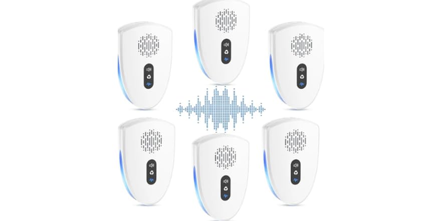 6 Pack Ultrasonic Pest Control Repeller
