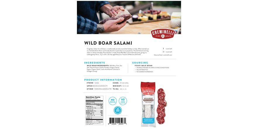 Creminelli Premium Salami 4 Pack