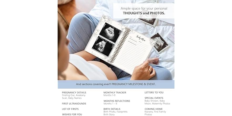 Ouhiam Pregnancy Journal Memory Book