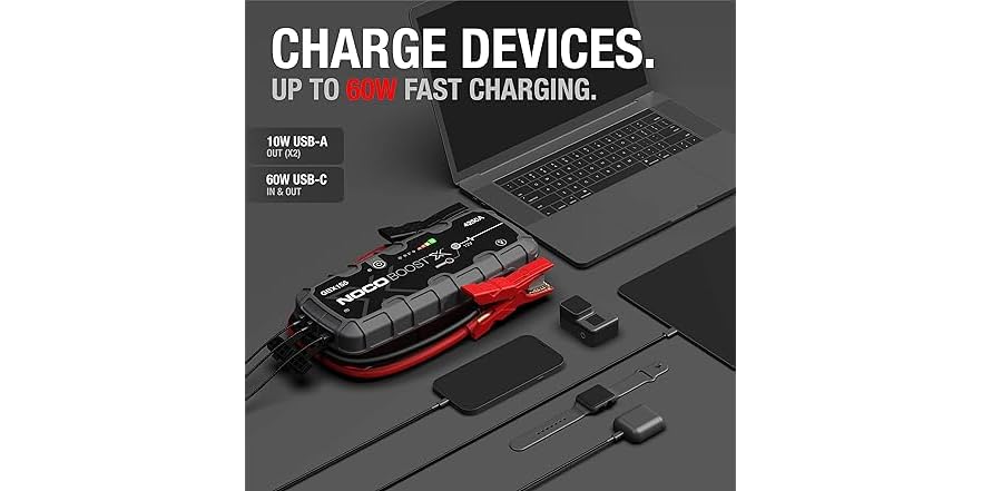 NOCO Boost X GBX155 4250-Amp 12V UltraSafe Portable Lithium Jump ...